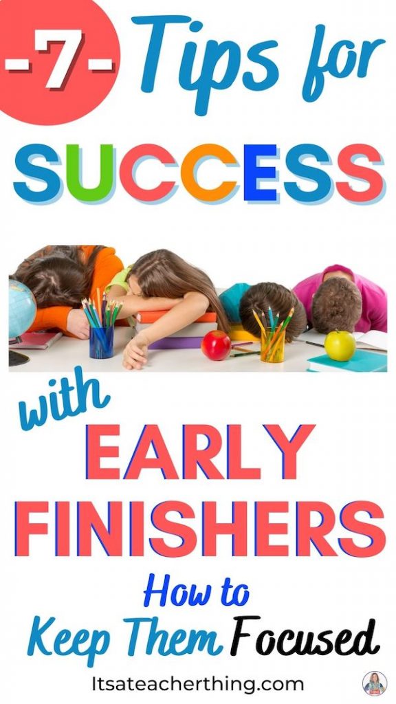 Great Tips for Success With Early Finisher Activities - It's a Teacher ...