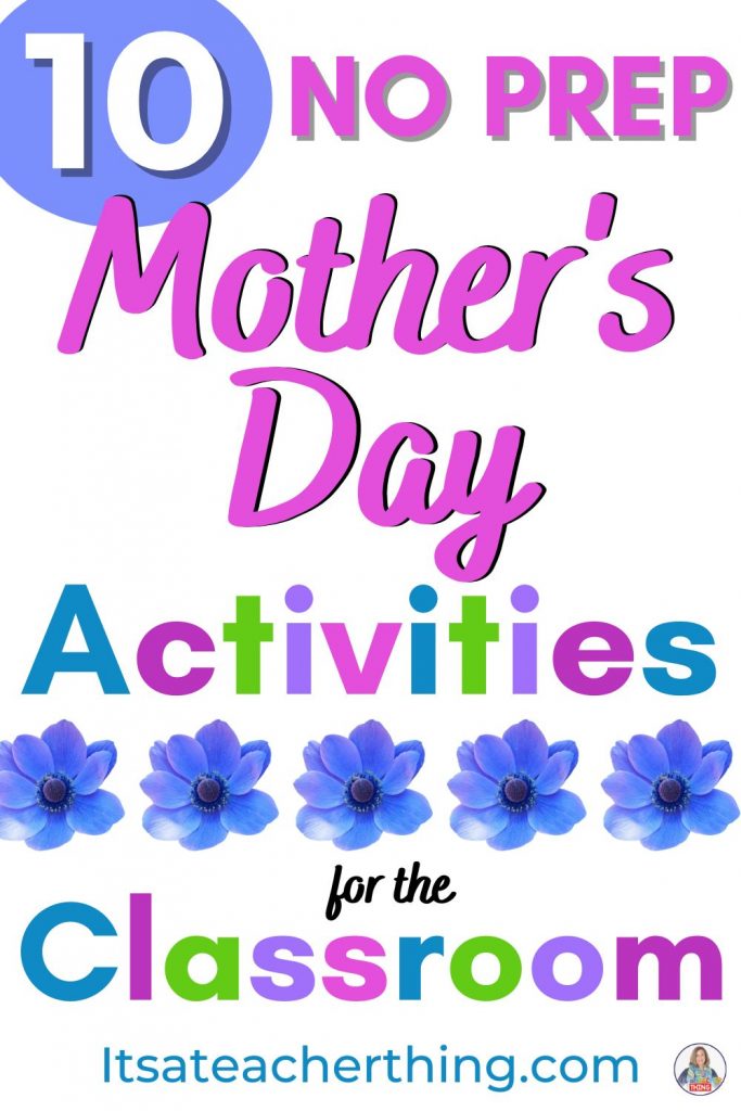 10 Easy Mother's Day Activity Ideas for Classrooms - It's a Teacher Thing